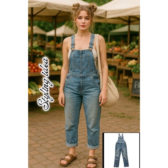 We The Free | Pants & Jumpsuits | We The Free Denim Overalls Sz 26 ...